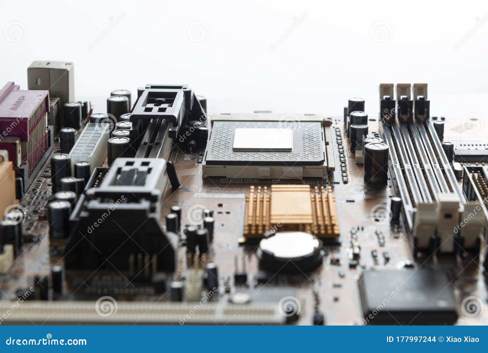 Placa base pc foto de archivo. Imagen de semiconductor - 177997244