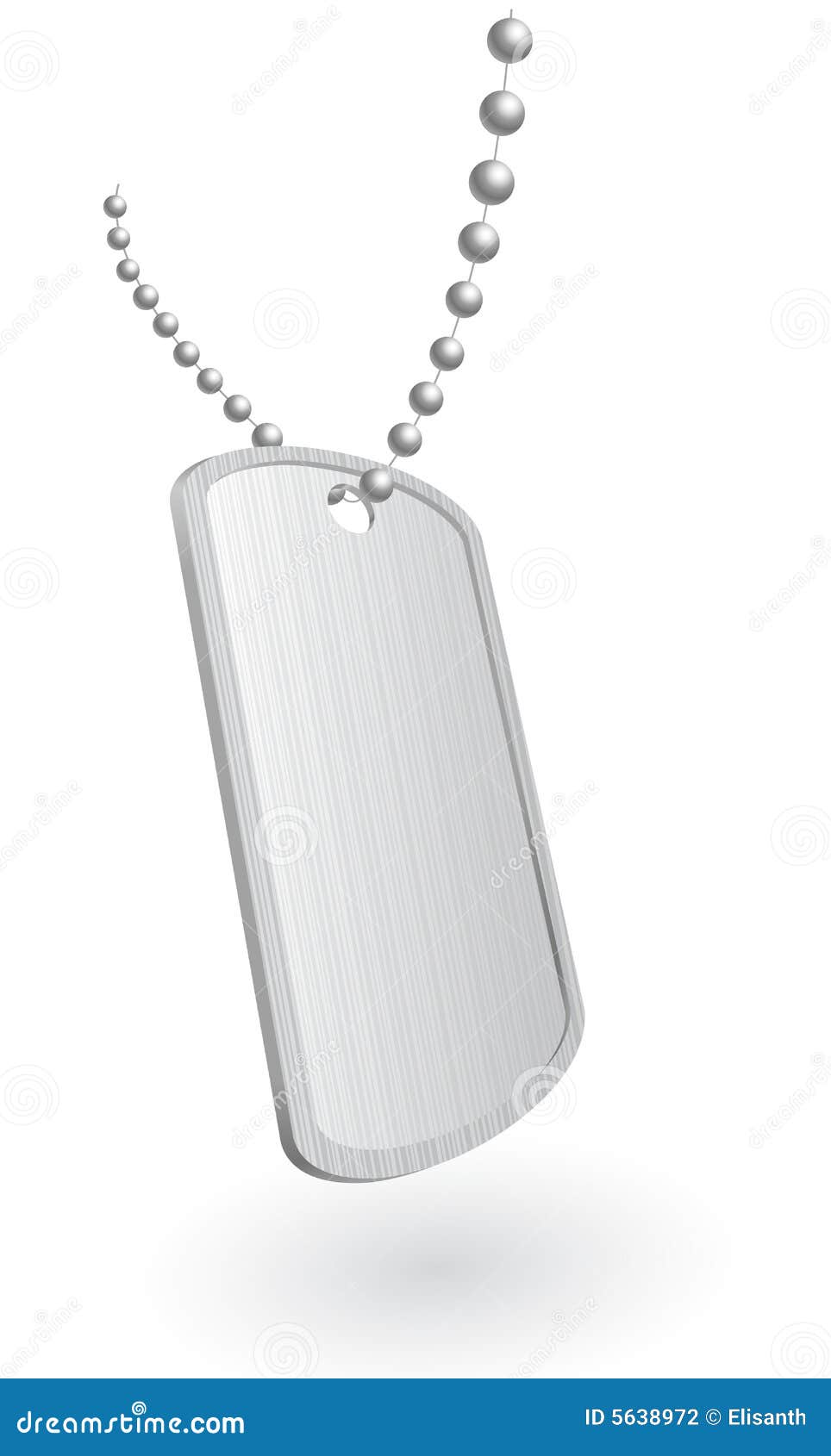 Placa de aluminio militar ilustración del vector. Ilustración de brillo ...