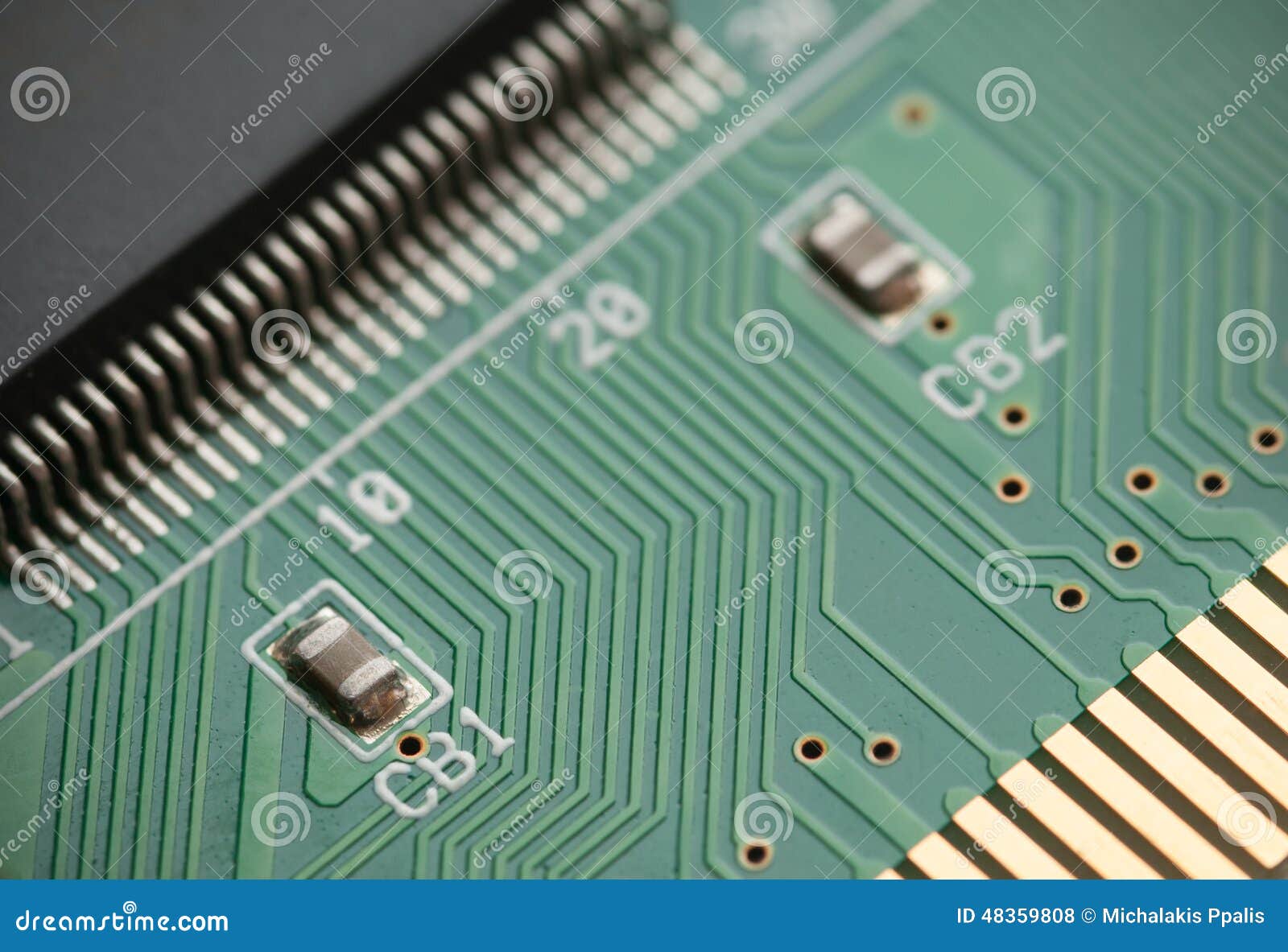 Placa De Circuito De Digitas Foto de Stock - Imagem de componentes ...