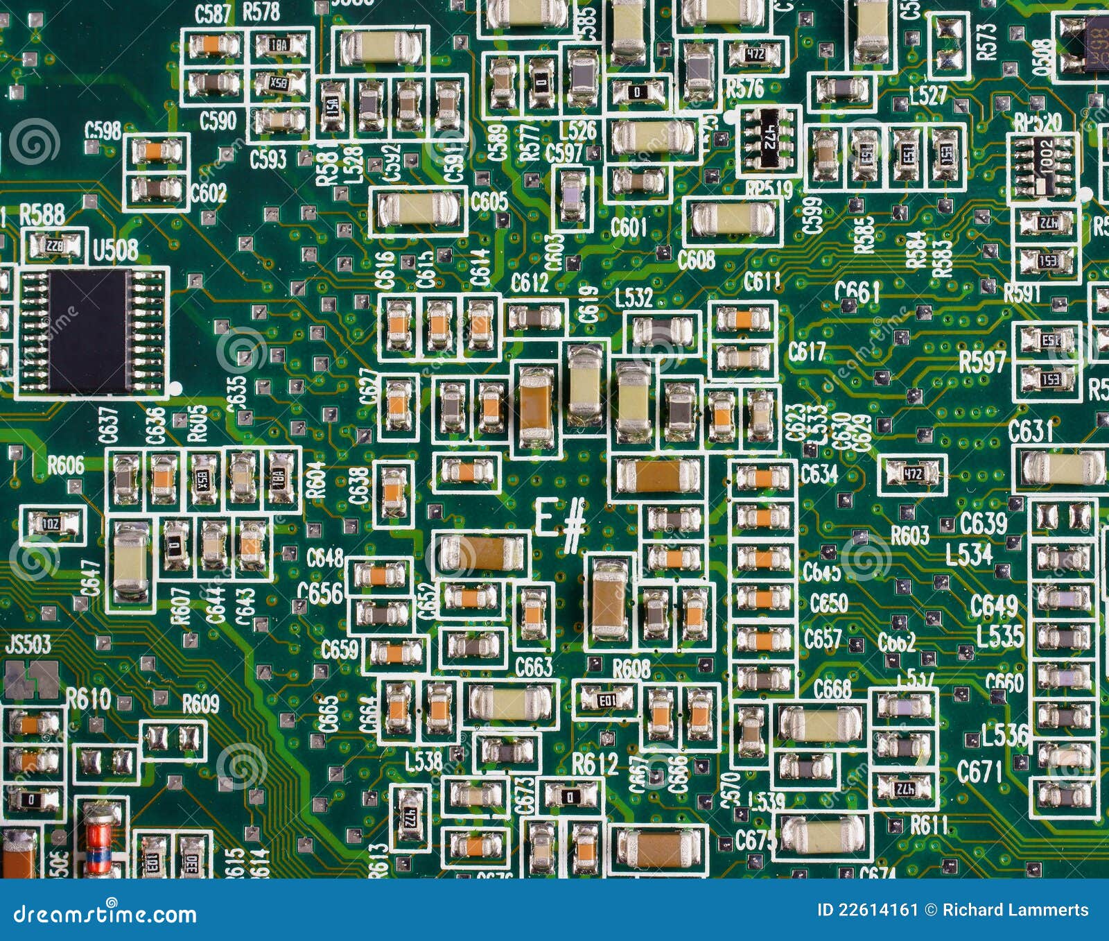 Placa de circuito de SMD imagem de stock. Imagem de equipamento - 22614161