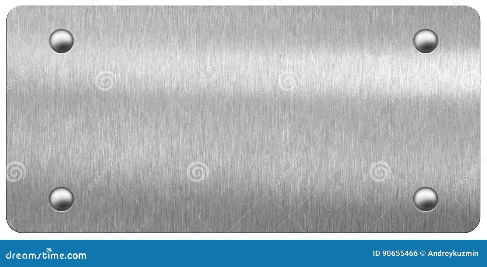 Placa De Metal O Ejemplo De La Placa 3d Stock de ilustración ...
