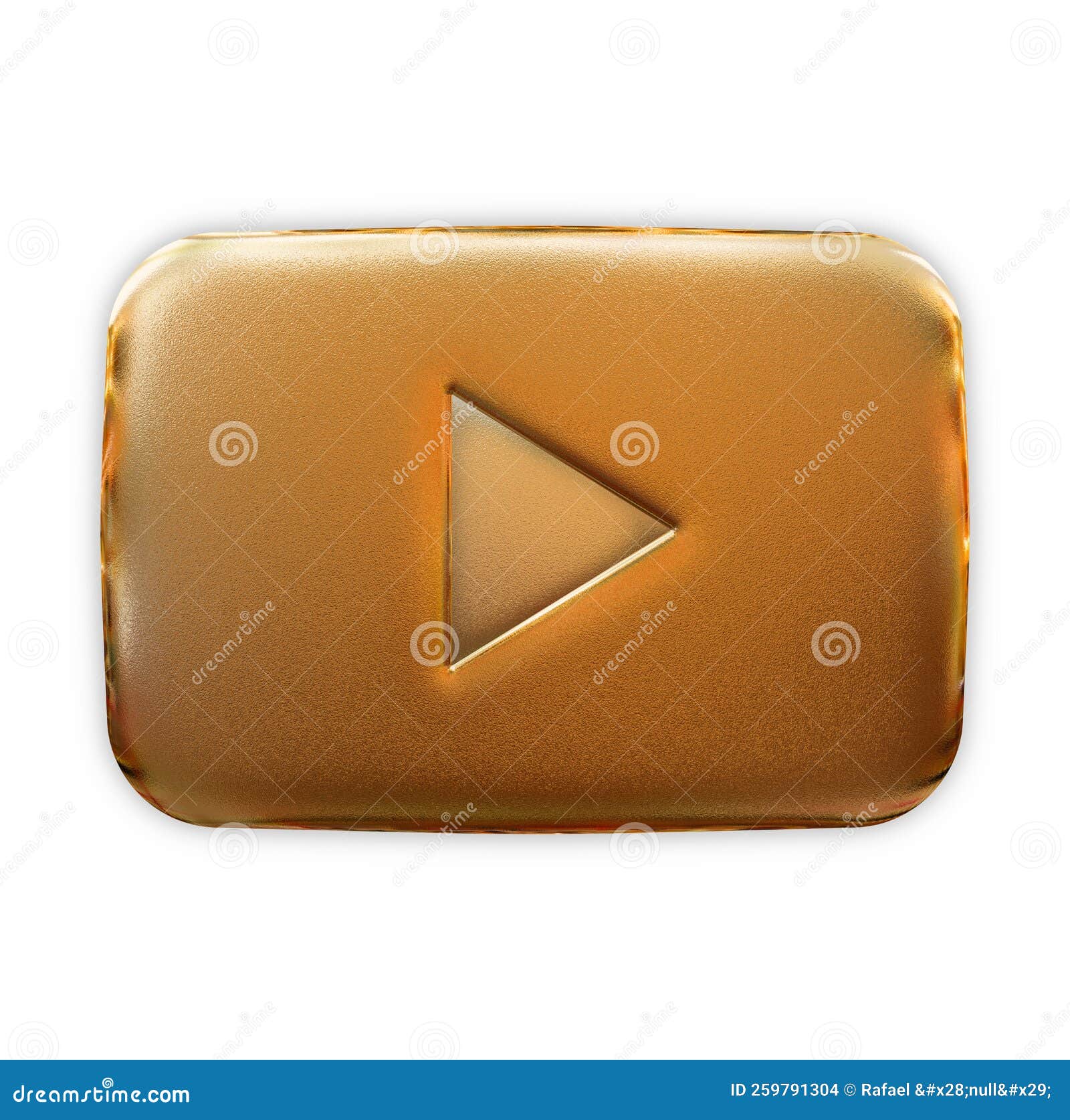 Placa De Ouro Do Logo Do Youtube Imagem de Stock Editorial - Imagem de ...