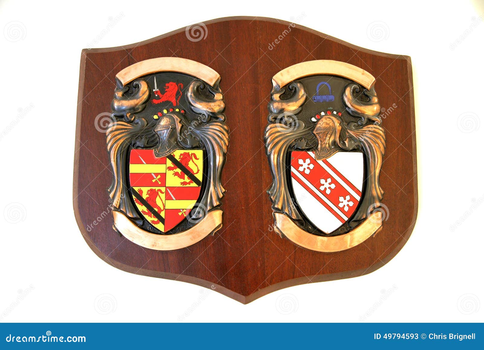 Placa del escudo de armas imagen de archivo. Imagen de pedestal - 49794593