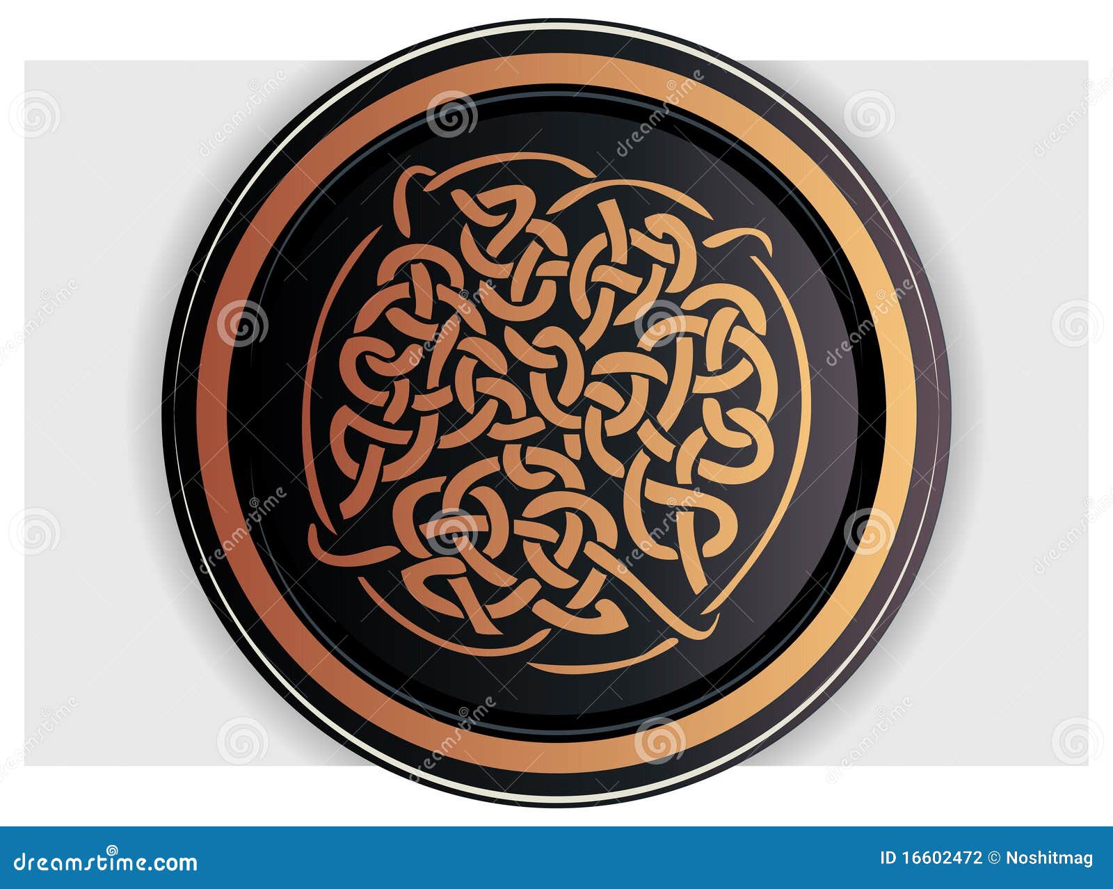 Placa del nodo ilustración del vector. Ilustración de intrincado - 16602472