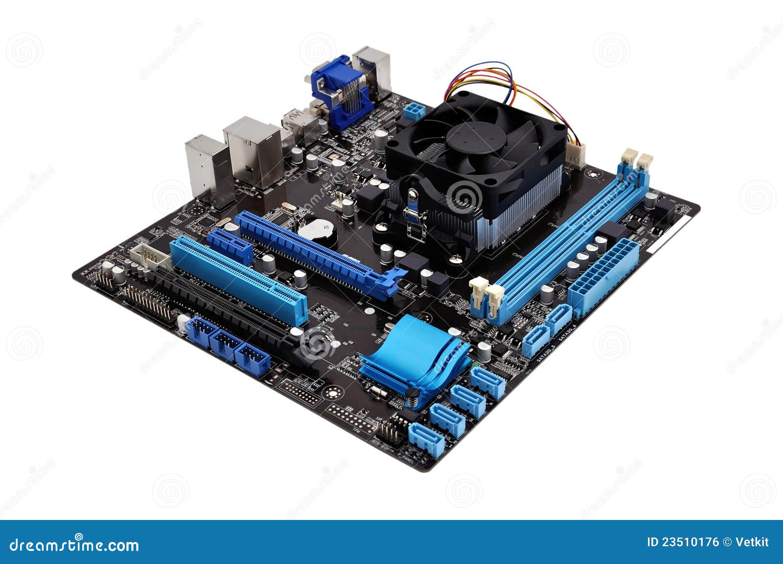 Placa madre foto de archivo. Imagen de escritorio, acceso - 23510176