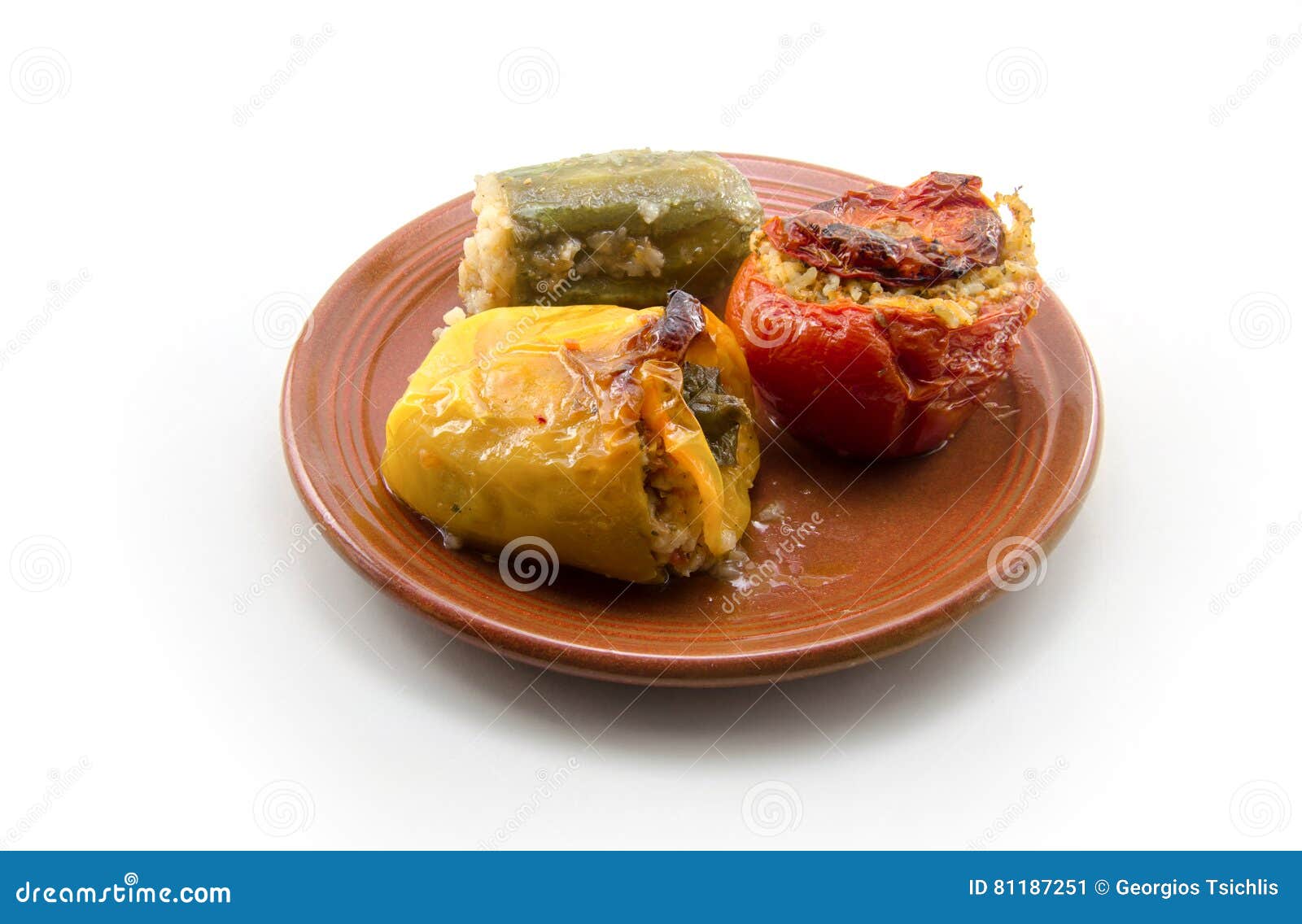 Placa Tradicional Grega Gemista Imagem de Stock - Imagem de picada ...