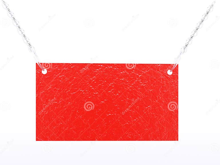 Placa vermelha imagem de stock. Imagem de furo, vermelho - 1451869
