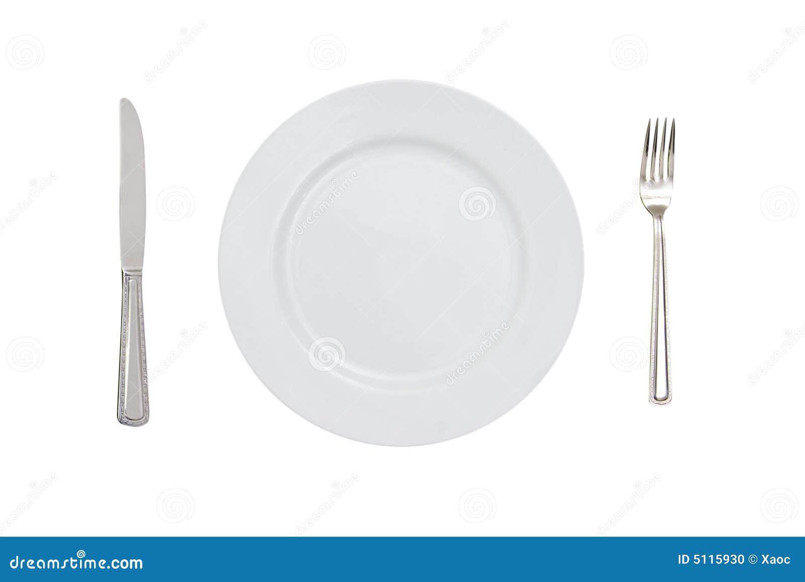 Placa Y Cuchillo De La Fork Foto de archivo - Imagen de almuerzo ...