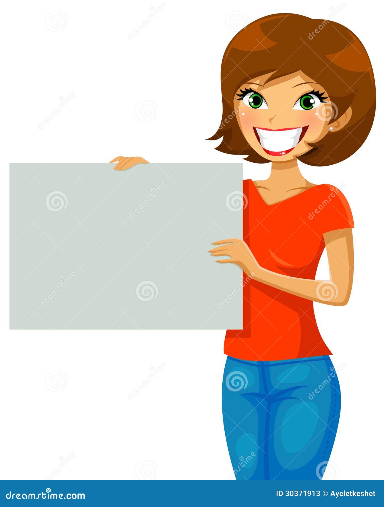 Placard Cartoon Vector | CartoonDealer.com #30371913