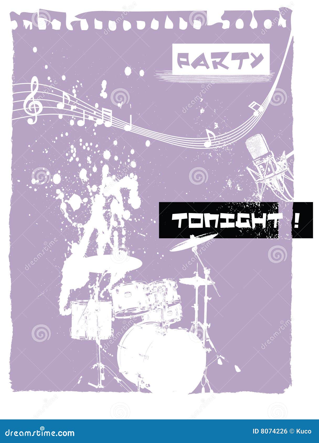 Placard, party stock vector. Illustration of article, design - 8074226