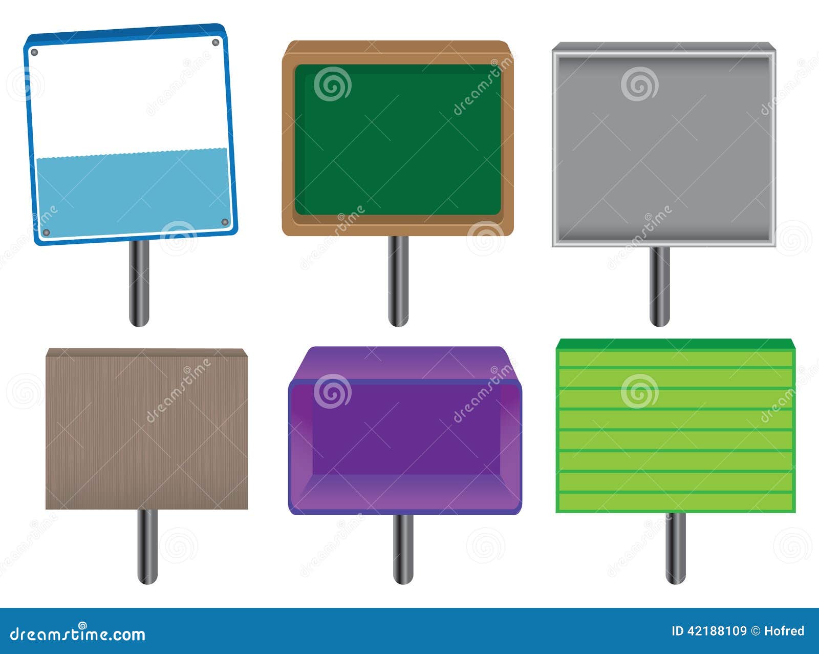 Placards and Signboards Vector Stock Vector - Illustration of graphic ...