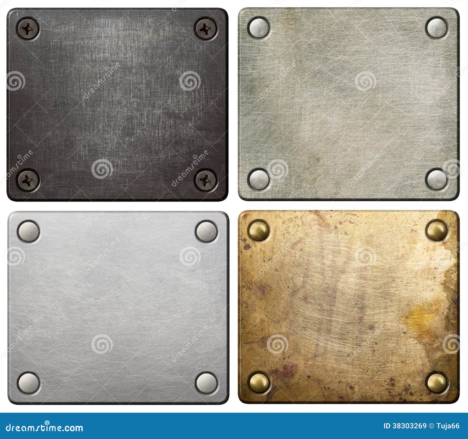Placas de metal imagen de archivo. Imagen de oxidado - 38303269