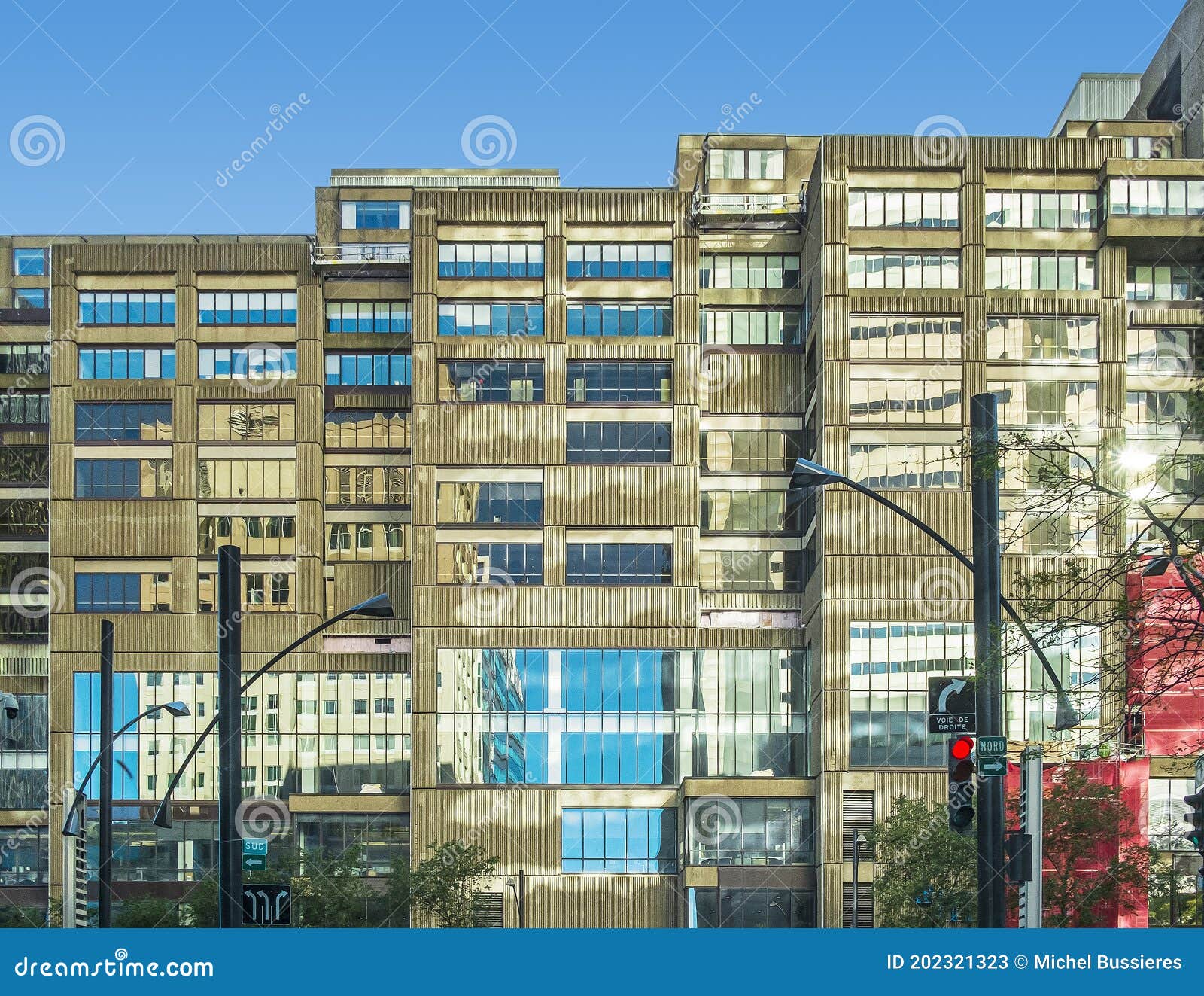 Place Bonaventure is a Reference for Downtown Montreal Stock Image ...