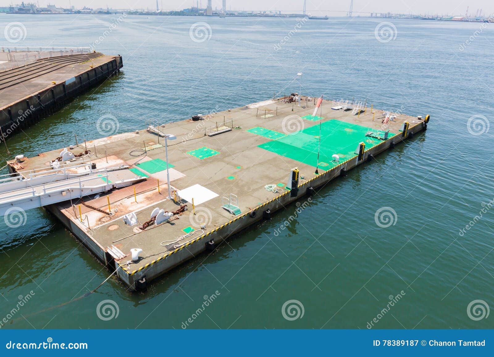 Place of Bring a Boat Up Alongside a Wharf. Stock Image - Image of ...