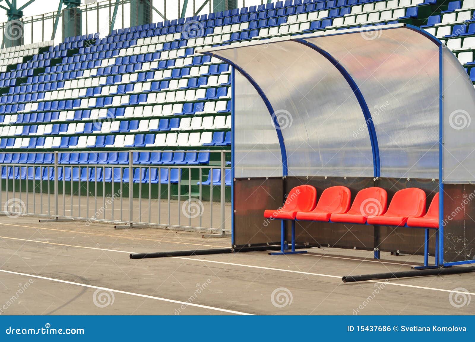 The Place for a Coach at the Stadium Stock Photo - Image of location ...