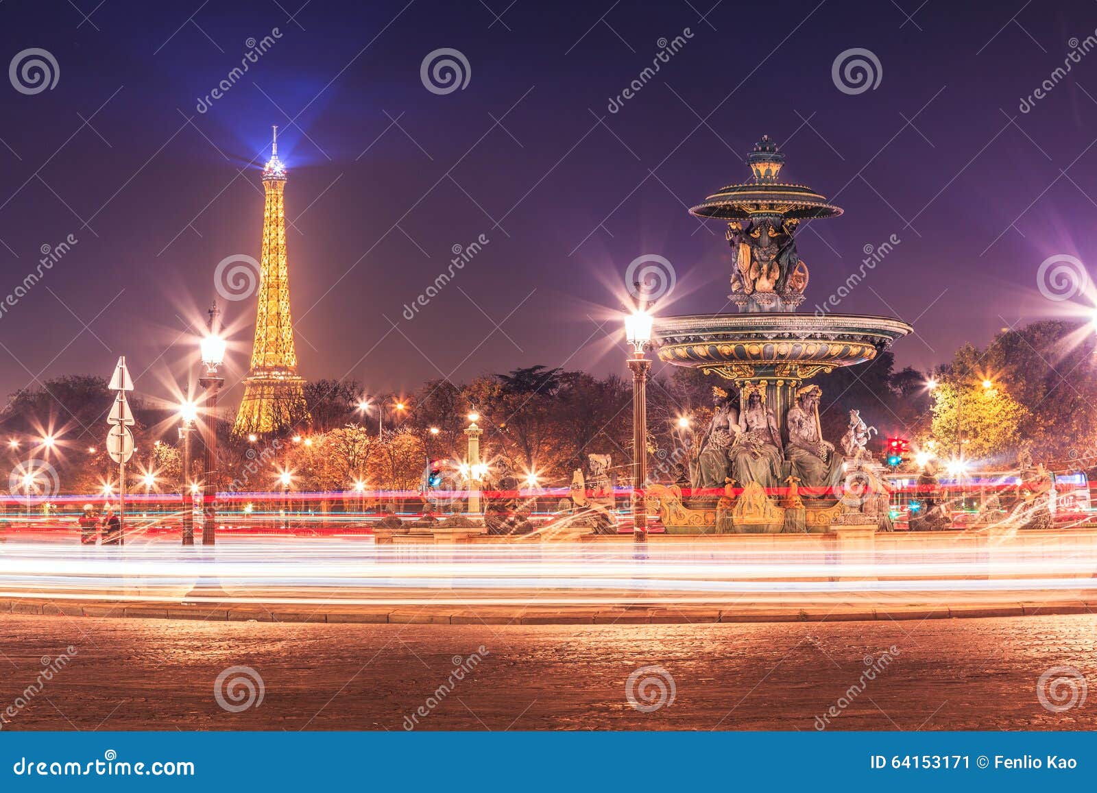Place De La Concorde at Night Editorial Photo - Image of destinations ...