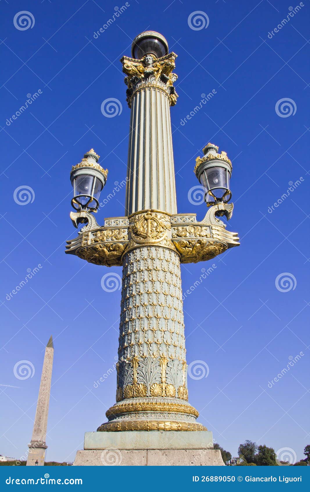 Place De La Concorde Square, Paris Stock Photo - Image of hieroglyph ...