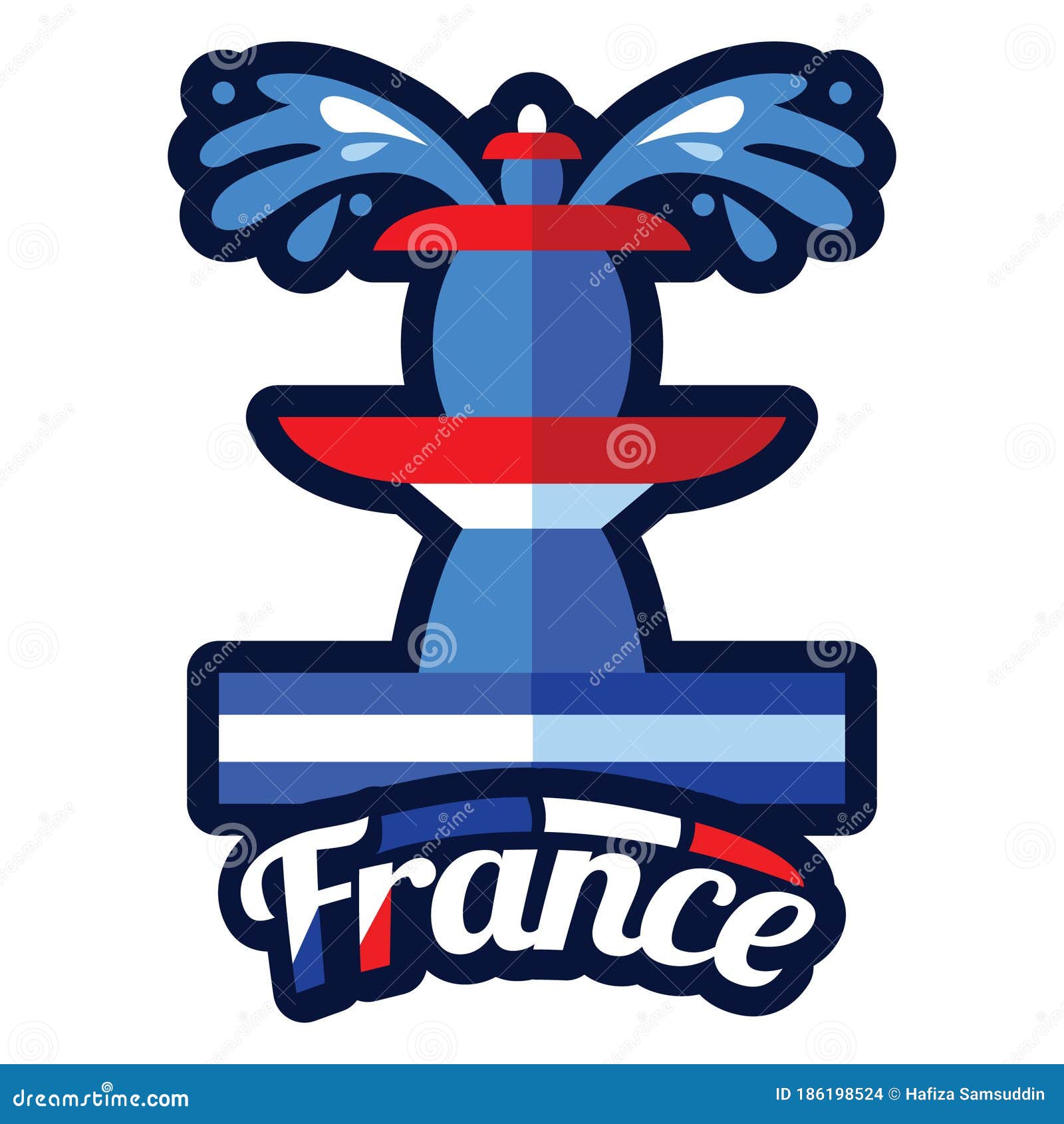 Place De La Concorde. Vector Illustration Decorative Design Stock ...