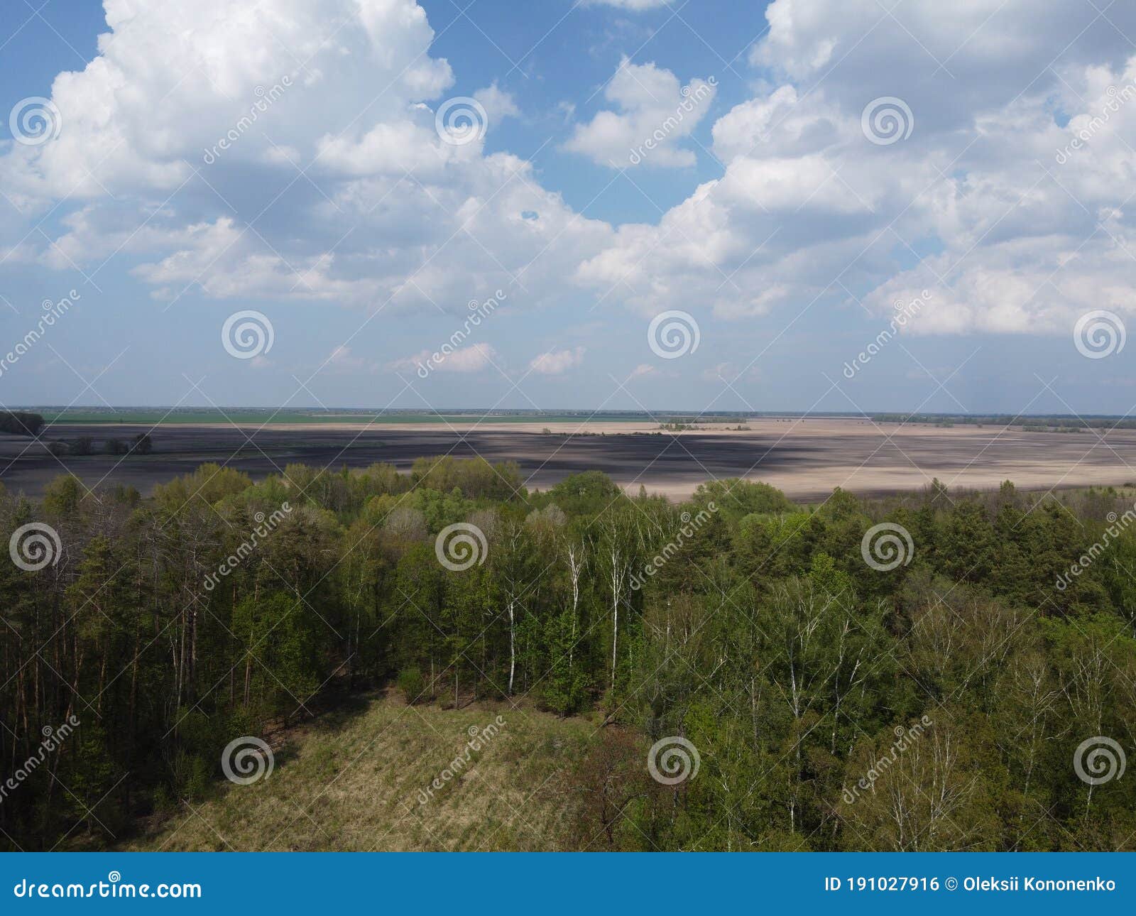 A Place of Felling, Aerial View. Devastated Land, Clearing Stock Photo ...