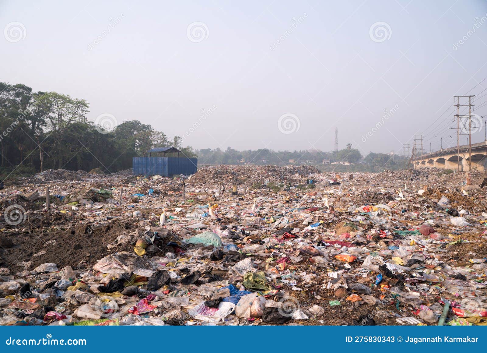 The Place is Full of City Garbage. Stock Image - Image of place, city ...