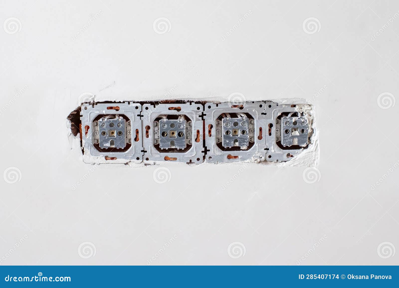 A Place Has Been Prepared for the Installation of an Electrical Outlet ...