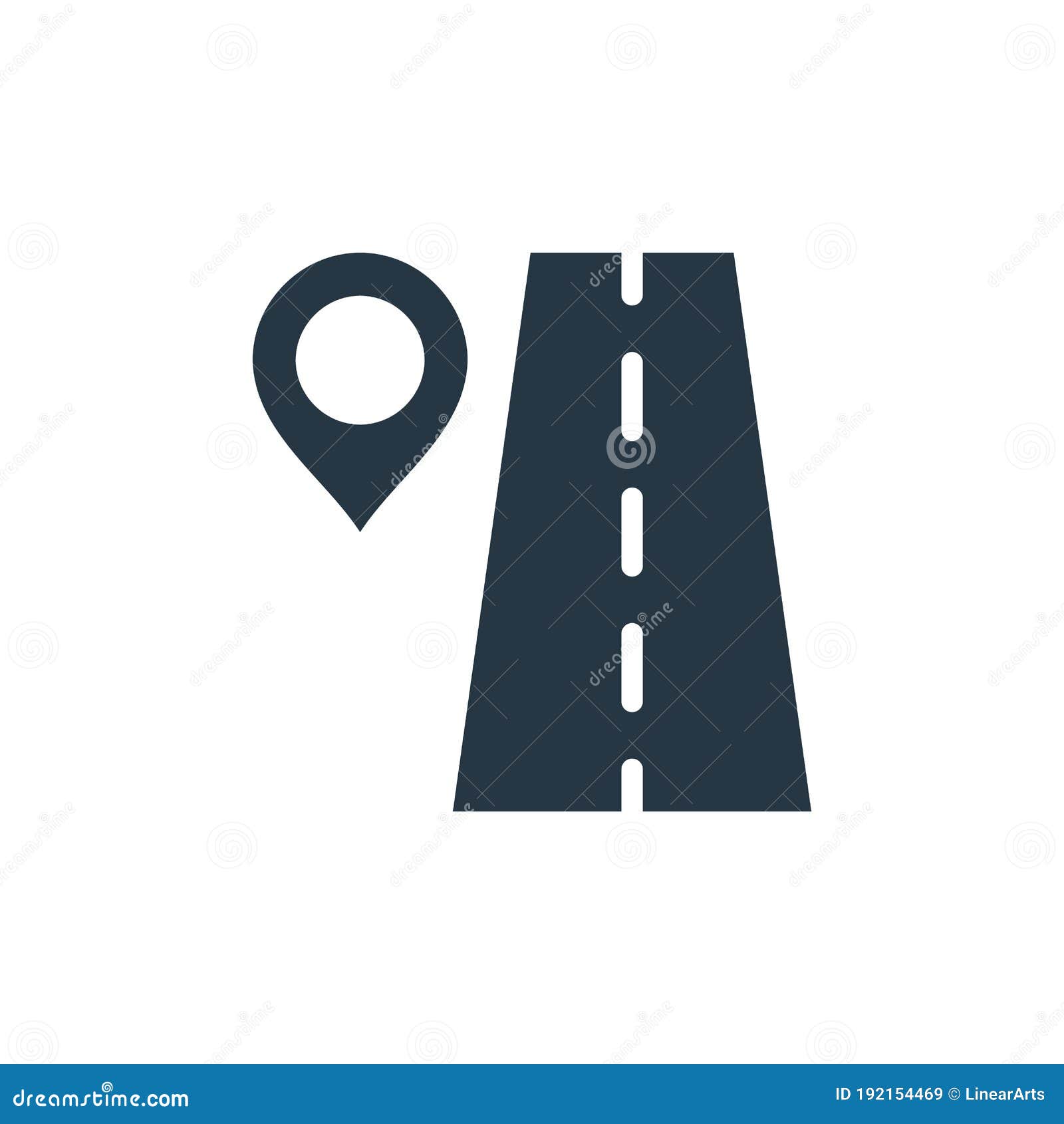 Place Icon Vector from Maps and Navigation Concept. Thin Line ...