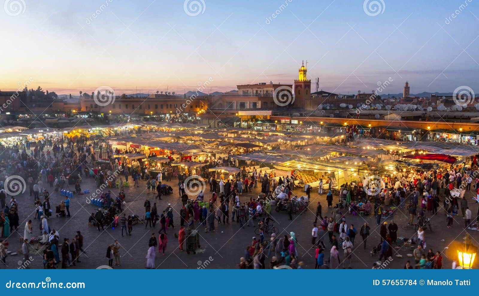 Place Jemaa El Fna , Marrakech , Morocco Editorial Stock Image - Image ...