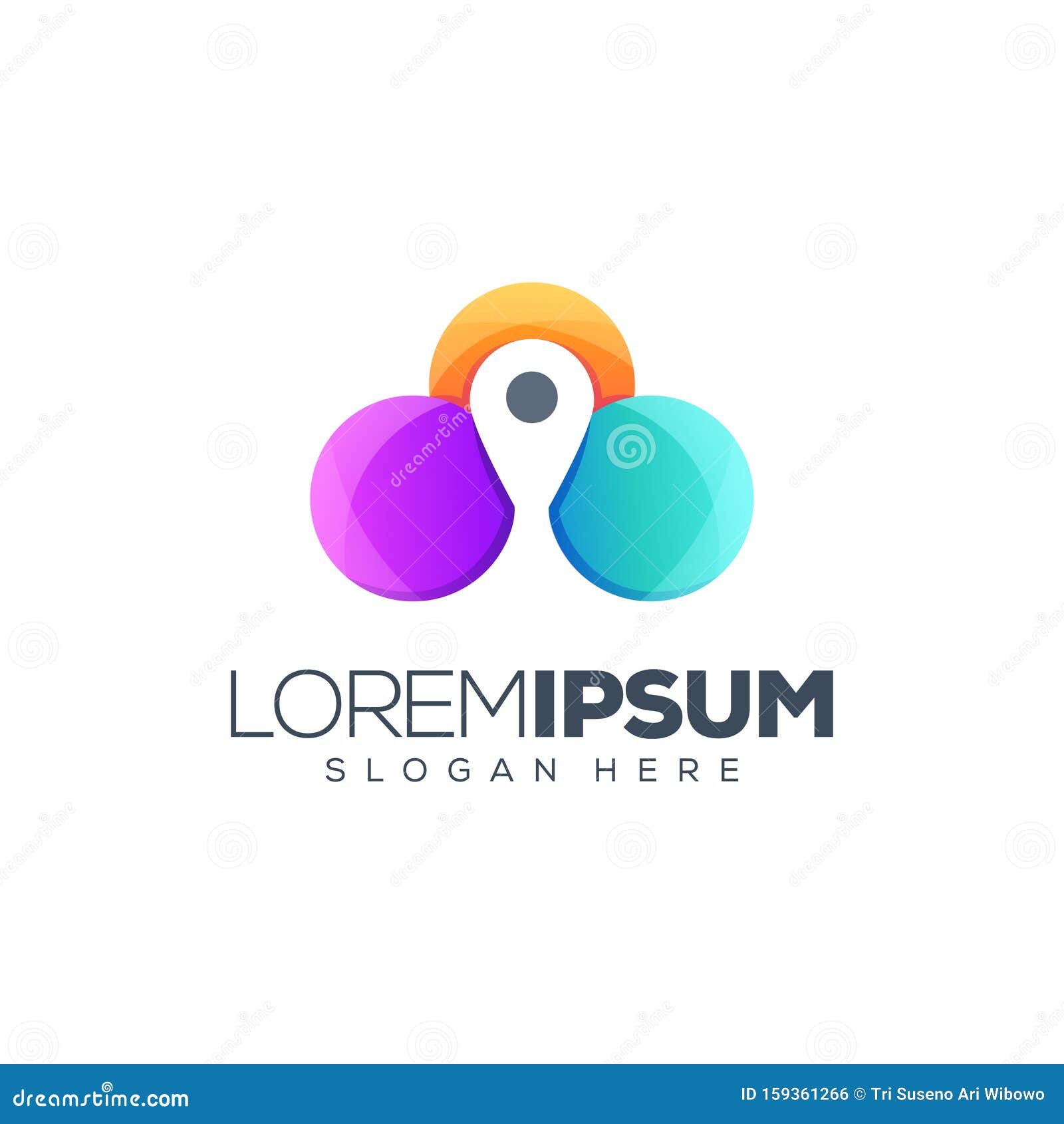 Place Logo Design Vector Illustration Stock Vector - Illustration of ...