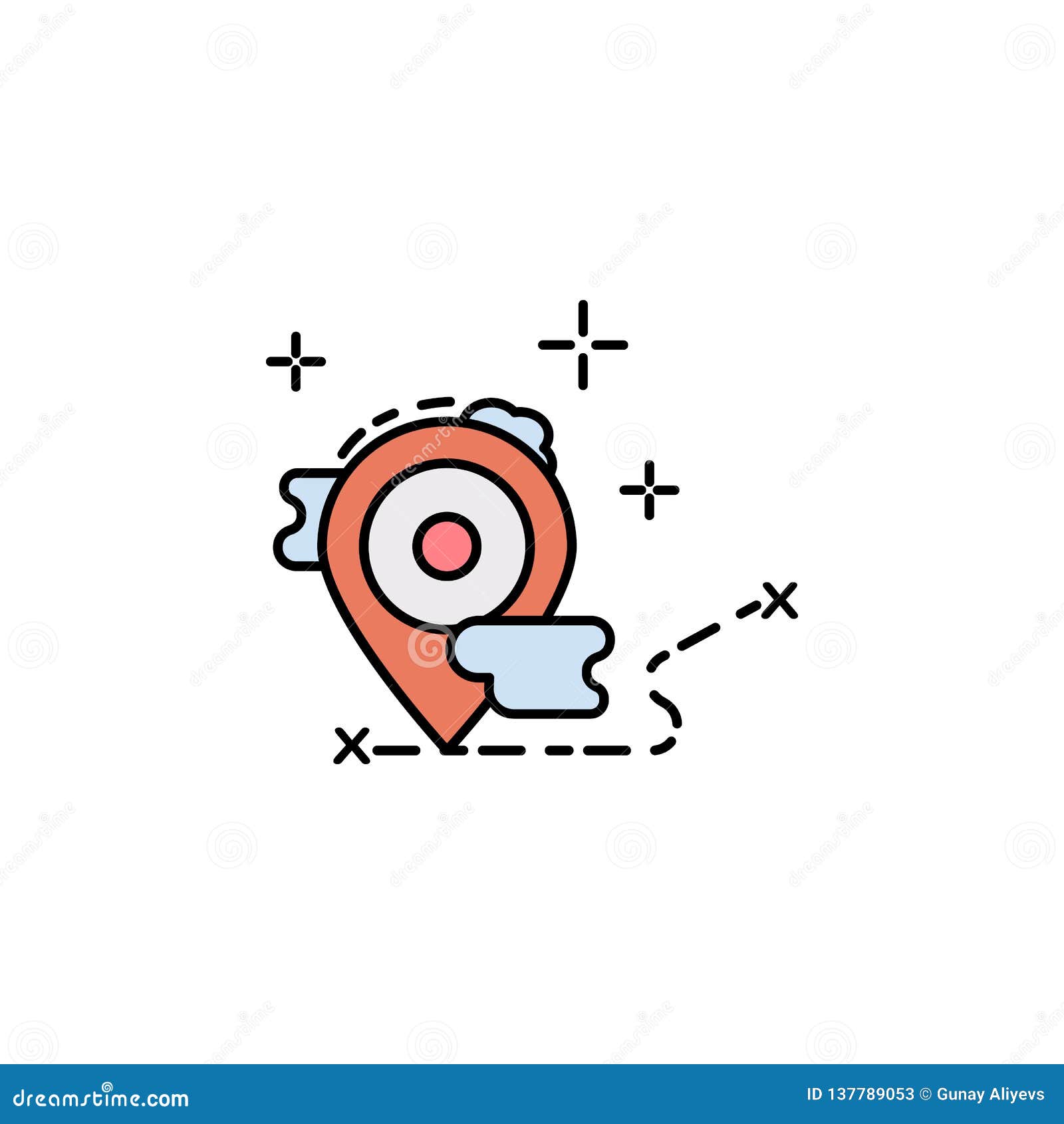 Maps And Location Vector Icon On White Background. Flat Vector Maps And ...
