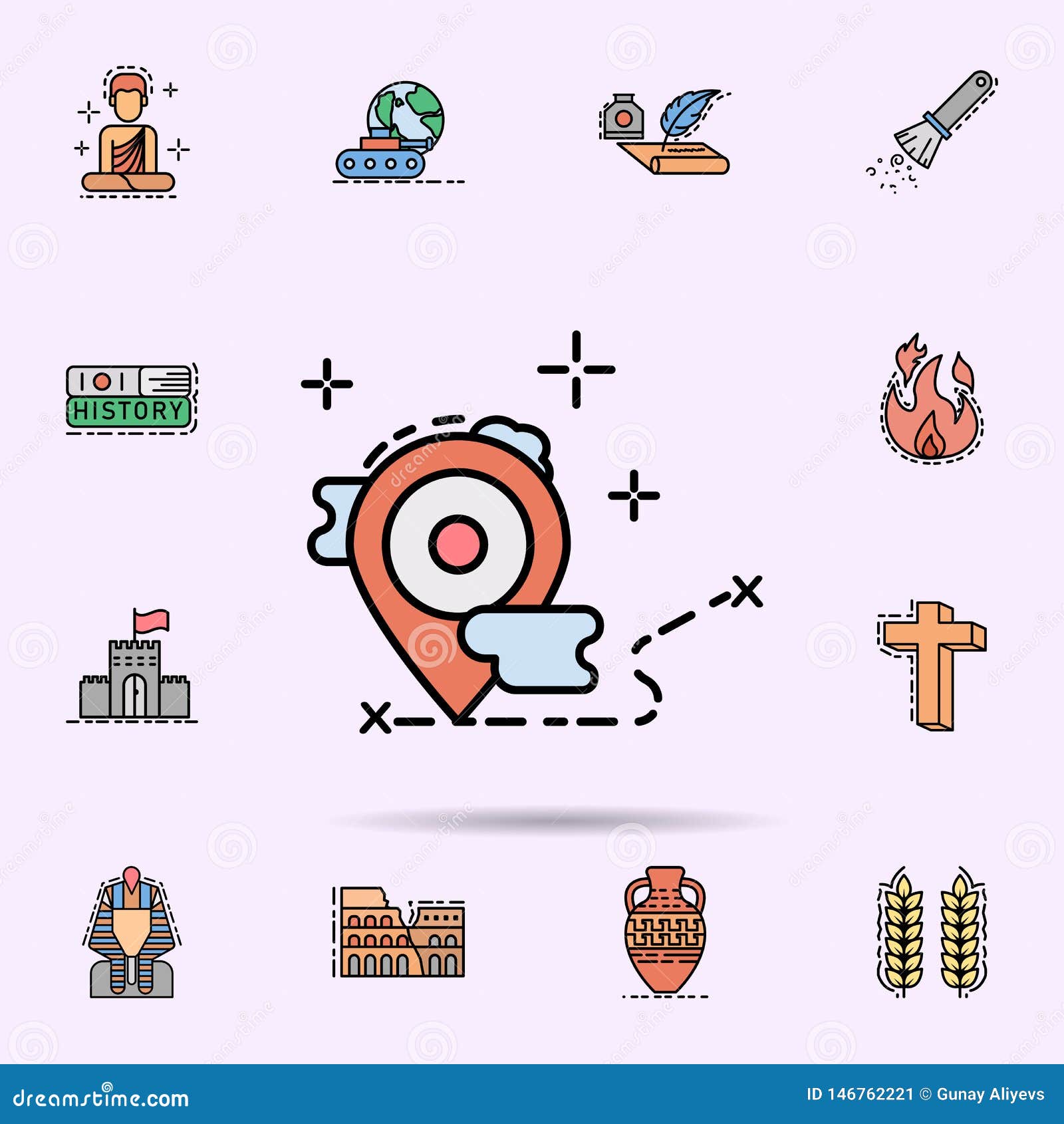 Maps And Location Icon. Filled Maps And Location Icon For Website ...