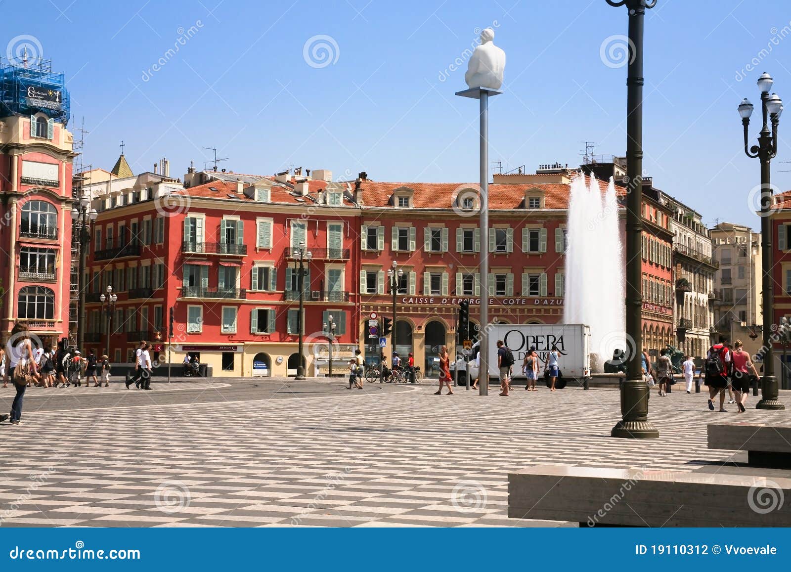 The Place Massena in Nice, France Editorial Photography - Image of ...