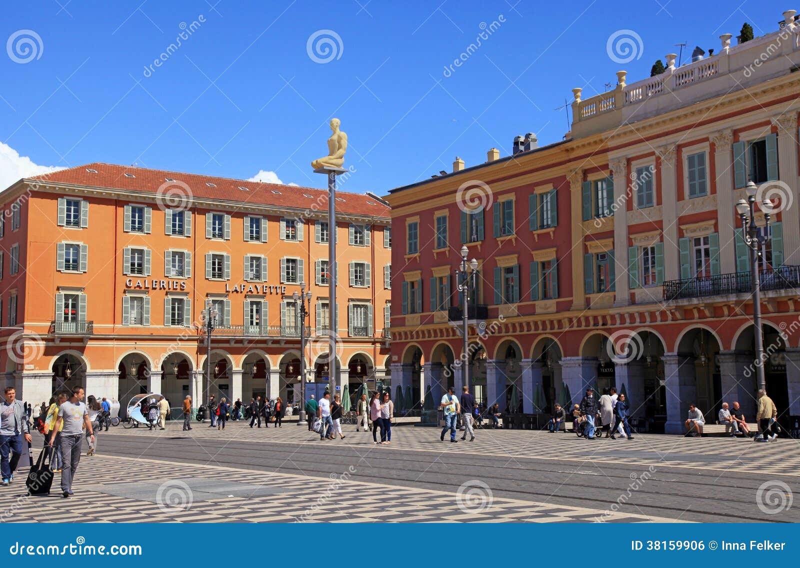 Place Massena in Nice, France Editorial Photo - Image of famous ...