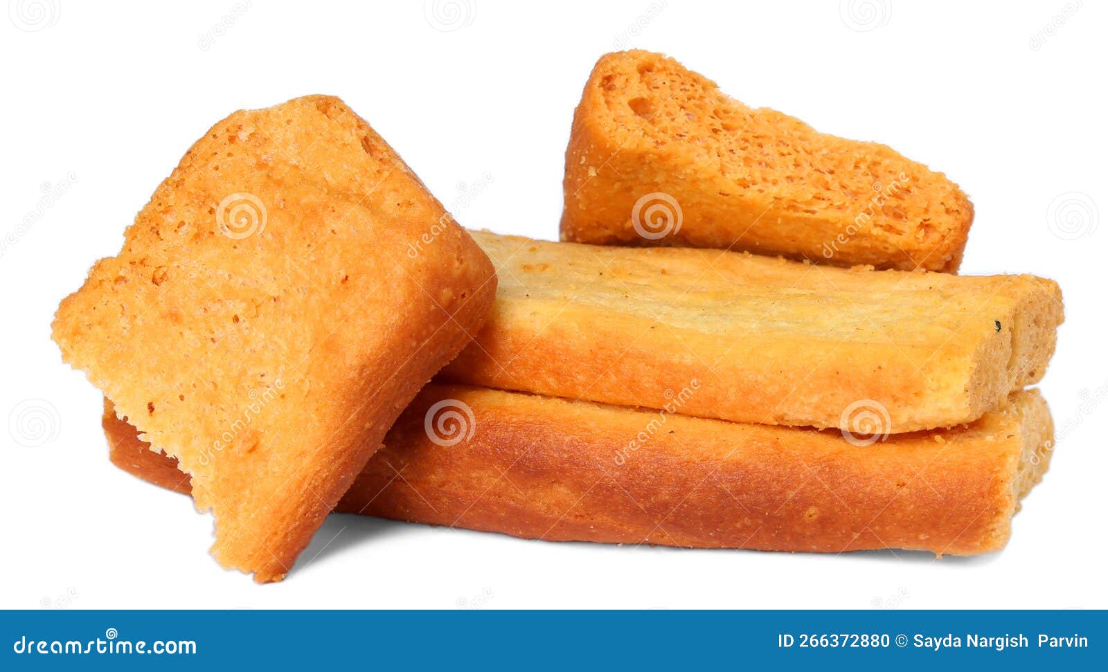 Place One Broken Toast Biscuits on Either Side of Two Whole Biscuits on ...