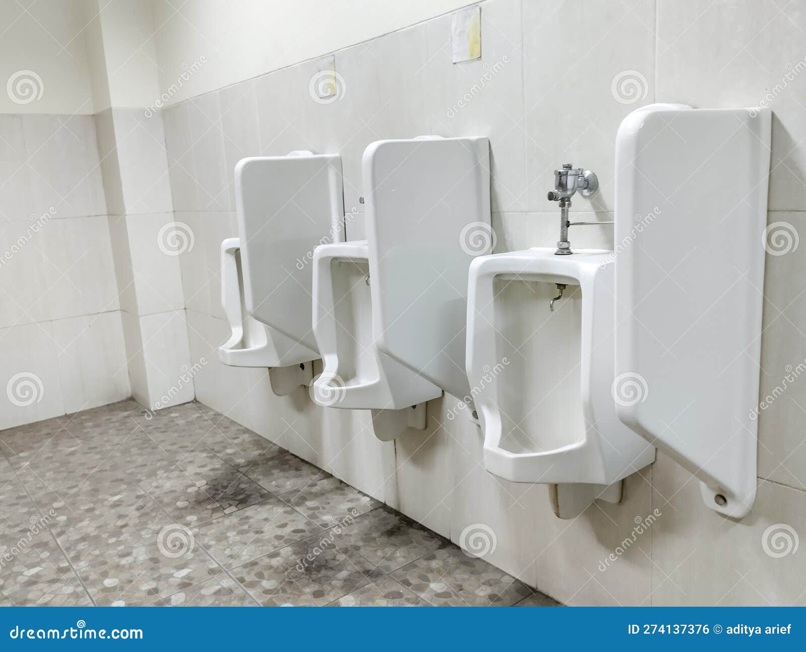 Place Pee Standing Man in a Toilet in the Office. Urinal Stock Photo ...