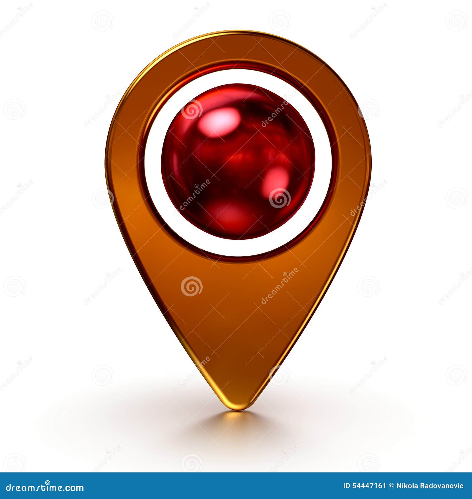 Place pointer simbol stock illustration. Illustration of position ...