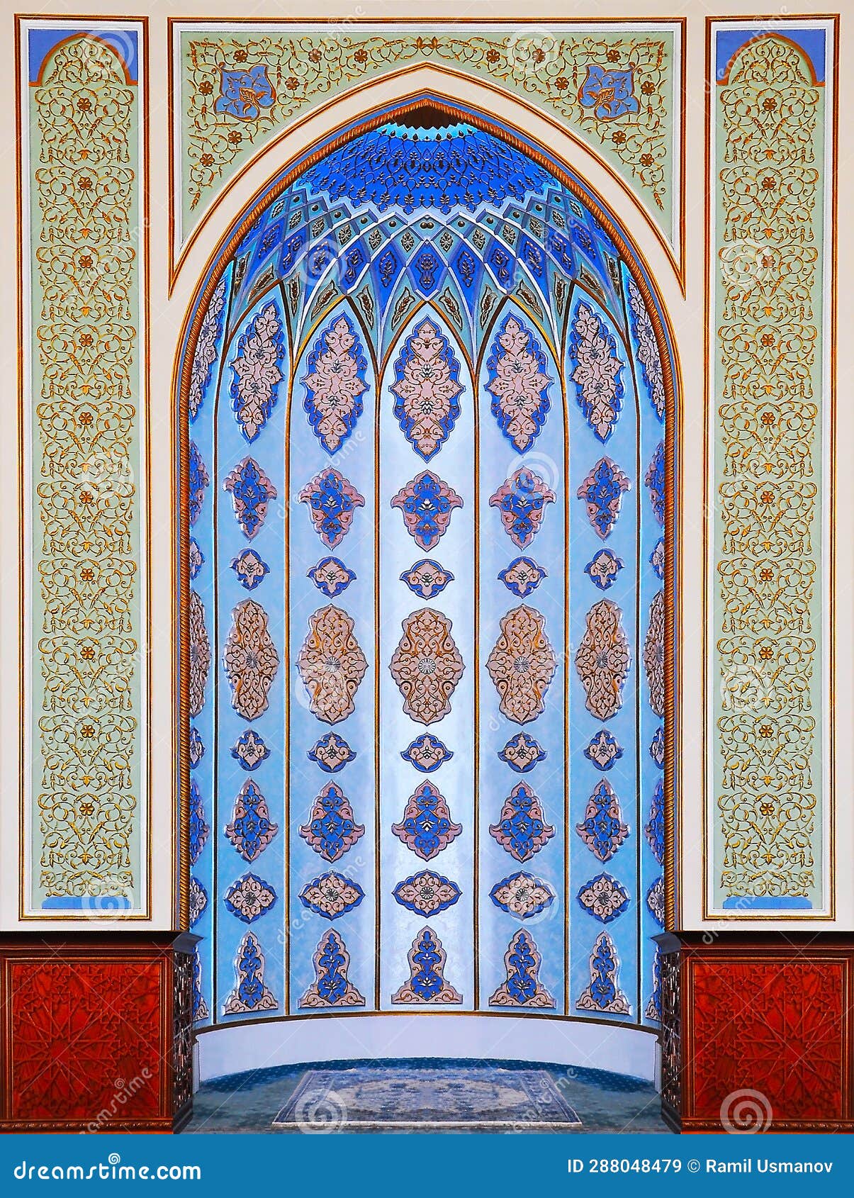 Place for Prayer Imam in the Mosque. Stock Image - Image of prophet ...