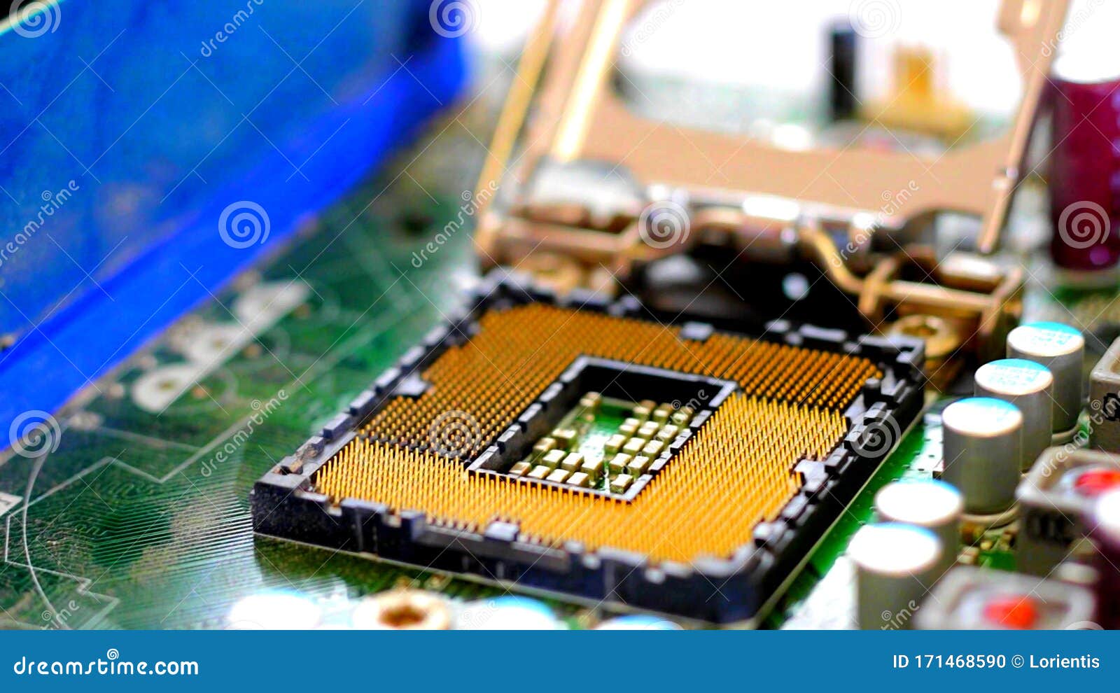 Place of a processor stock photo. Image of connection - 171468590