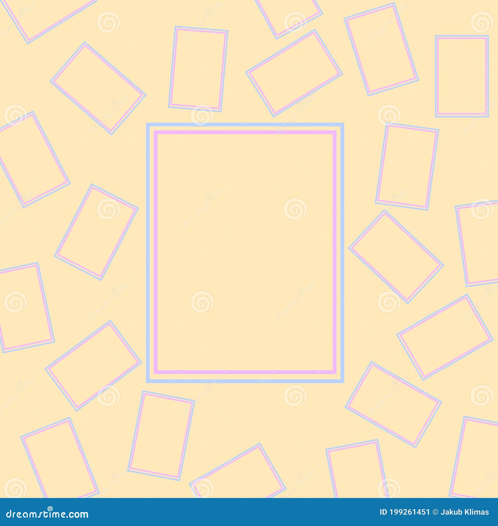 Place For The Product Or Photo In Blue And Pink Frame On A Bright ...