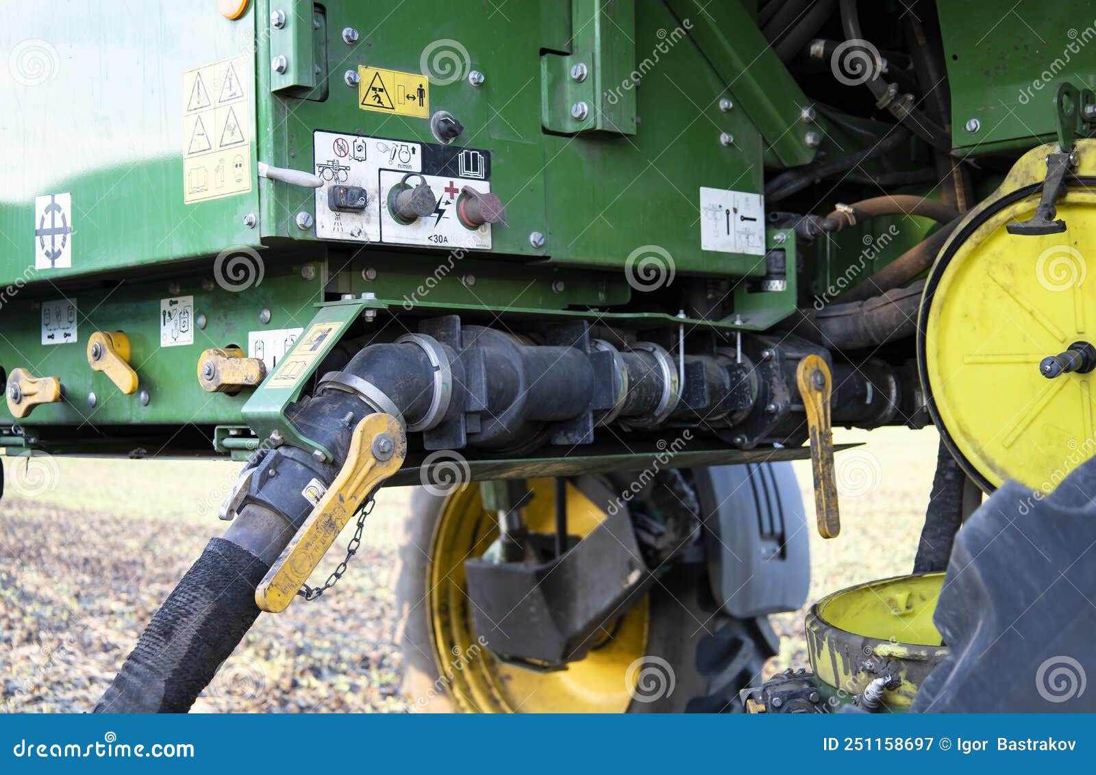 The Place of Refueling Preparations in a Special Tractor for Processing ...