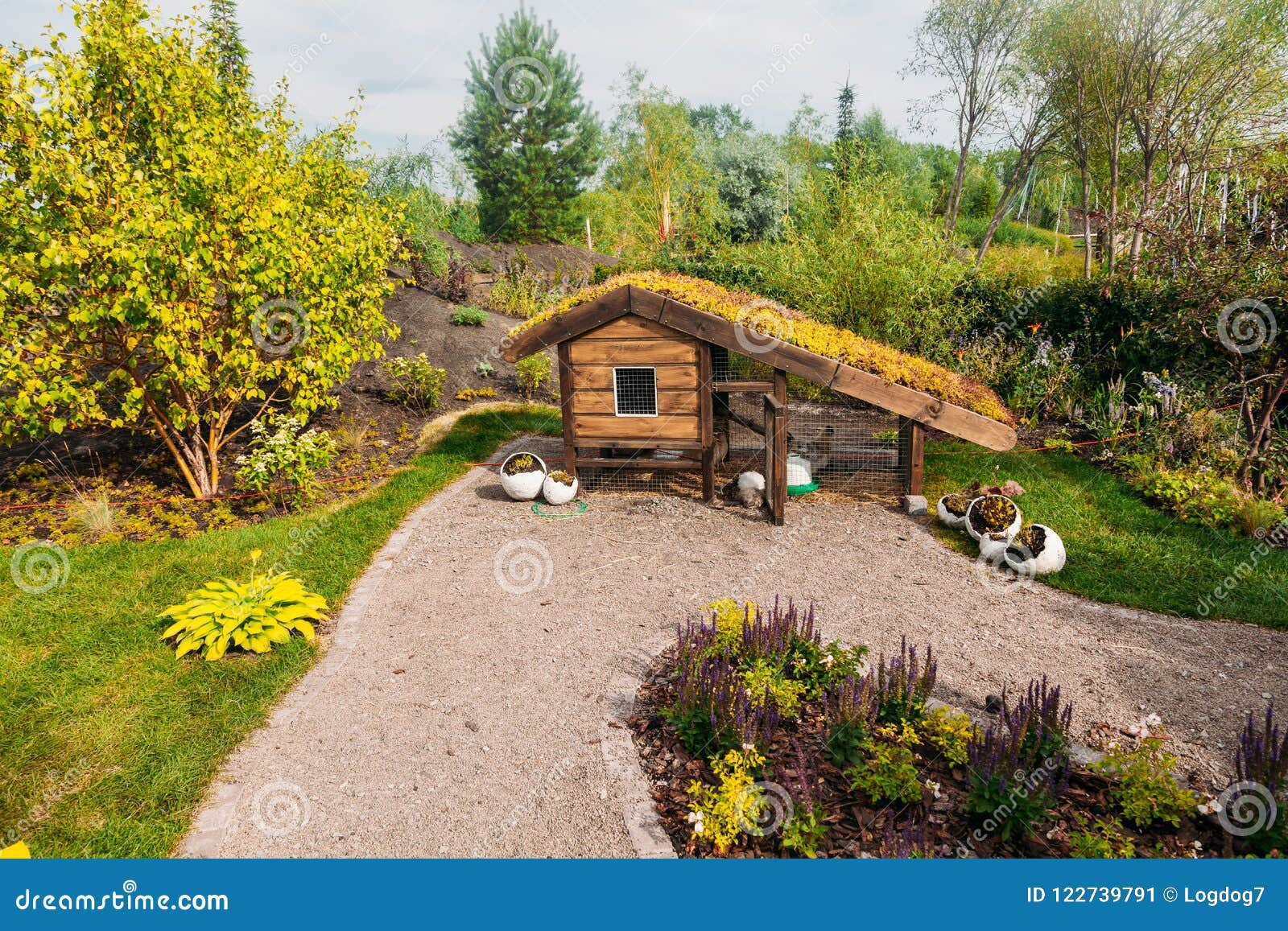 Place for Rest Outdoor Relax Zone Stock Image - Image of light ...