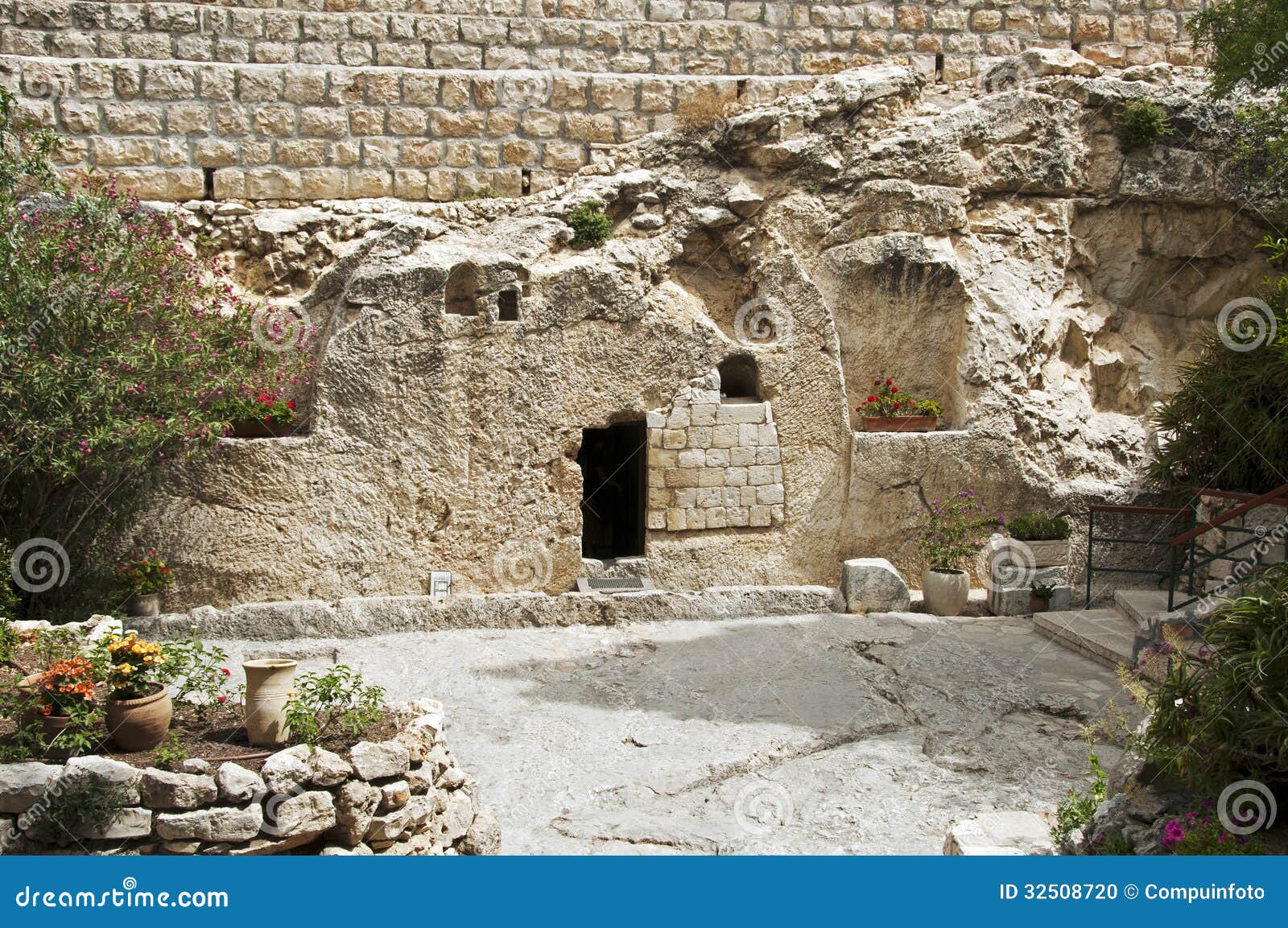Resurrection Of Jesus Christ - Tomb Empty With Shroud And Crucifixion ...