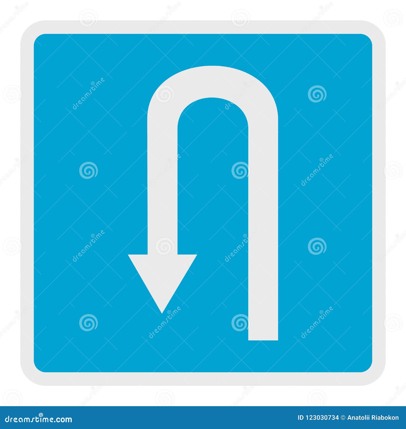 Place for Reversal Icon, Flat Style. Stock Illustration - Illustration ...
