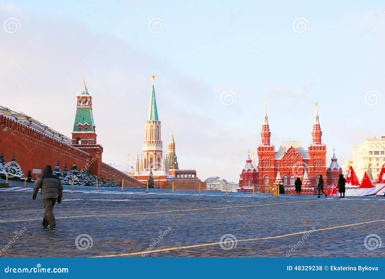 Place Rouge à Moscou En Hiver Photo stock éditorial - Image du tour ...