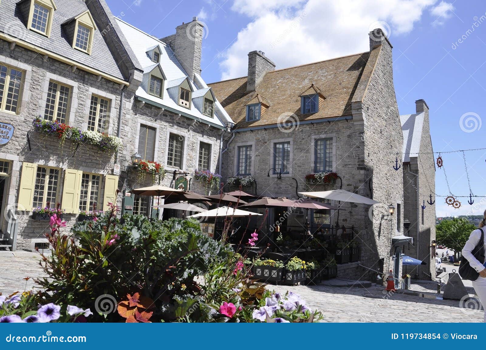 Quebec, 28th June: Place Royale from Old Quebec City in Canada ...