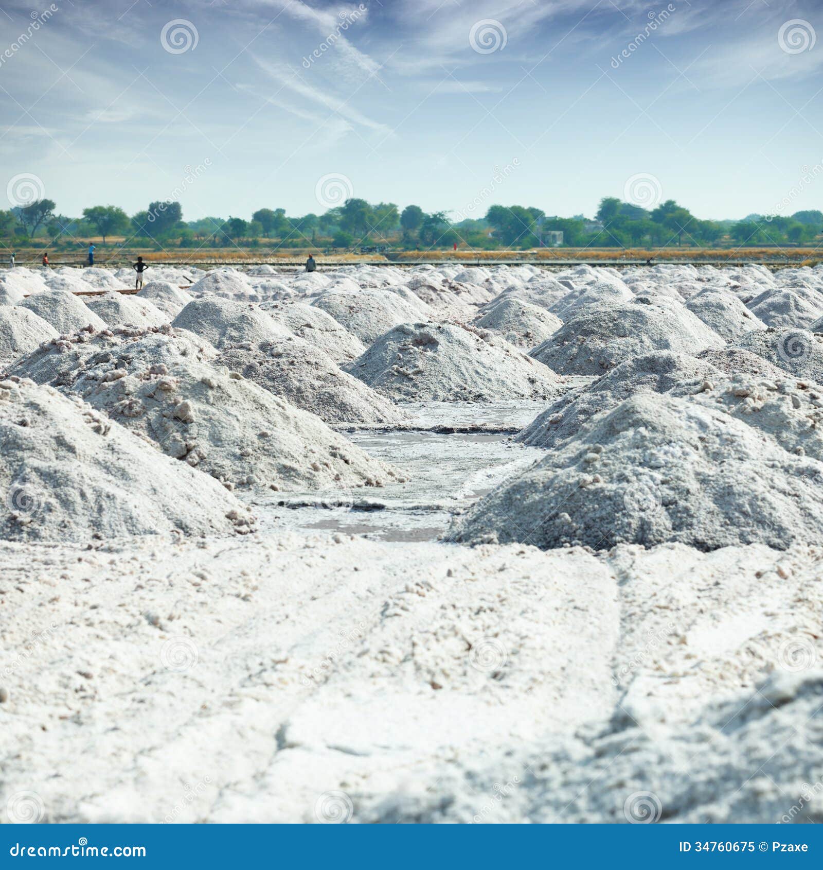 Place of Salt Production in India Stock Image - Image of close, india ...