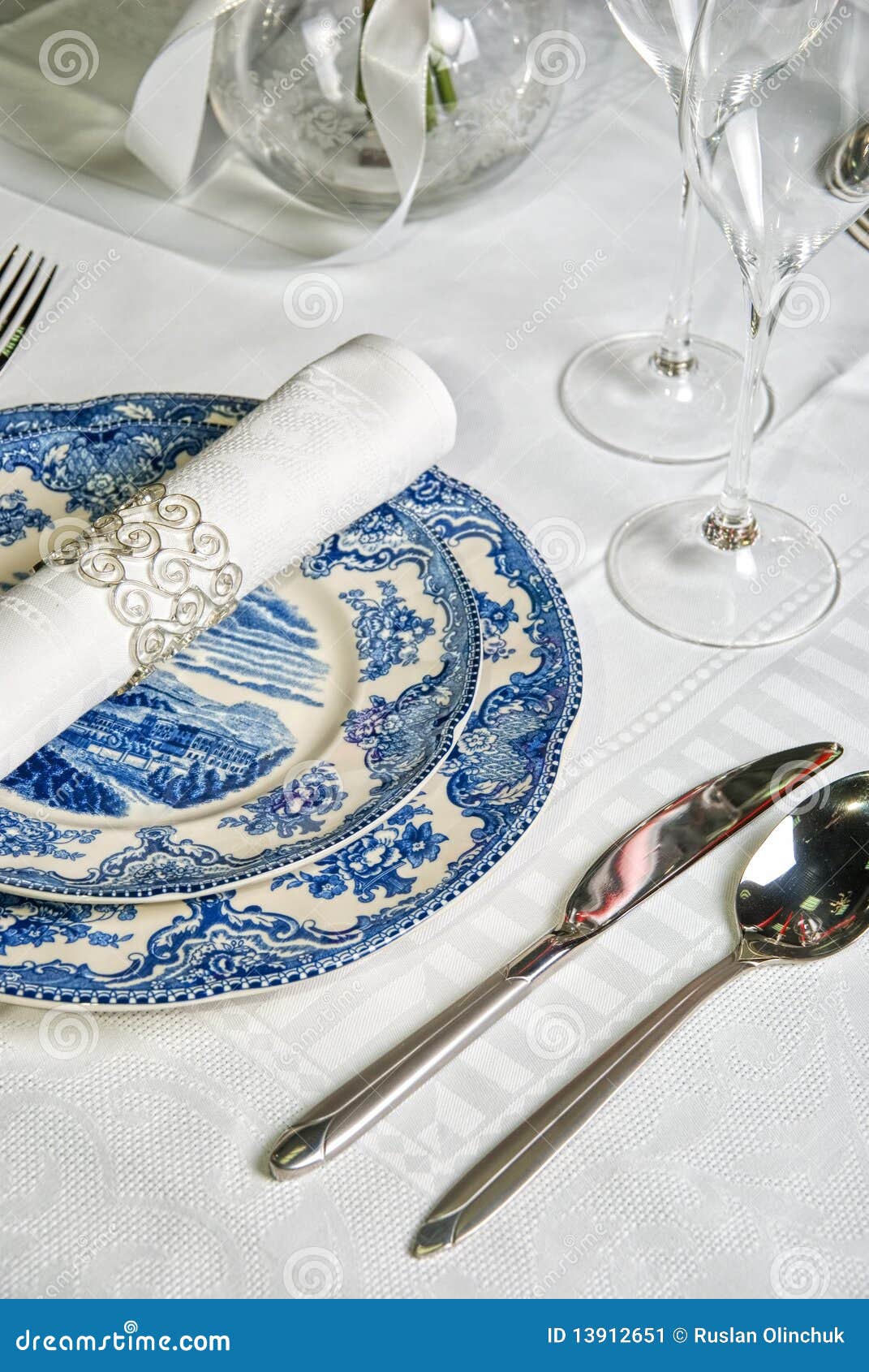 Place setting stock image. Image of donate, candles, ornament - 13912651