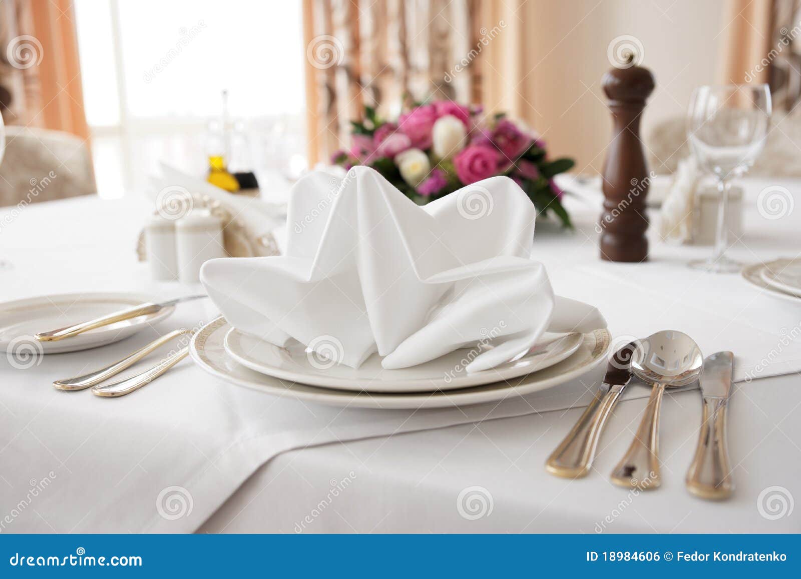 Place setting stock photo. Image of plate, luxury, chic - 18984606