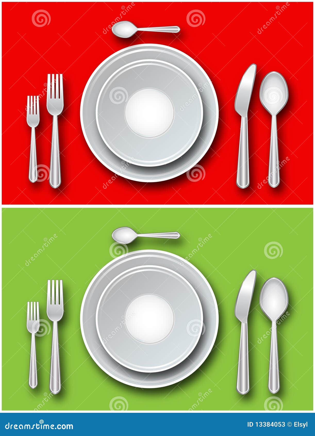 Place setting - Vector stock vector. Illustration of function - 13384053