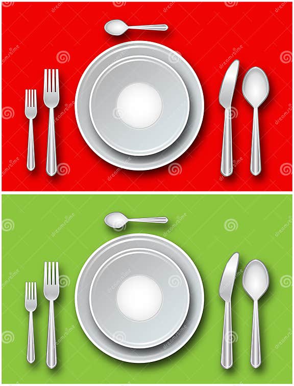 Place setting - Vector stock vector. Illustration of function - 13384053