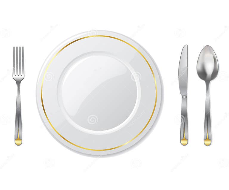 Place Setting - Vector Illustration Stock Vector - Illustration of ...